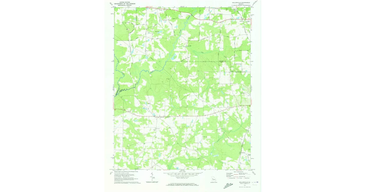 1970s Maps of Spalding County, GA | Pastmaps