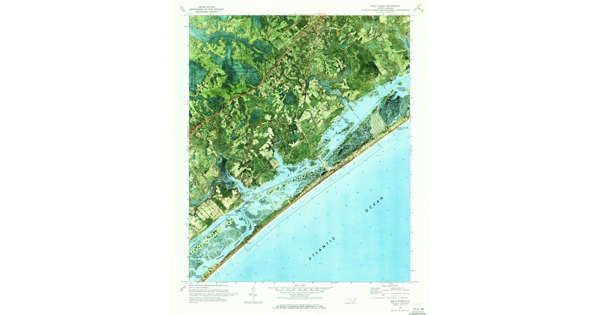 1970s Maps of Surf City, NC | Pastmaps