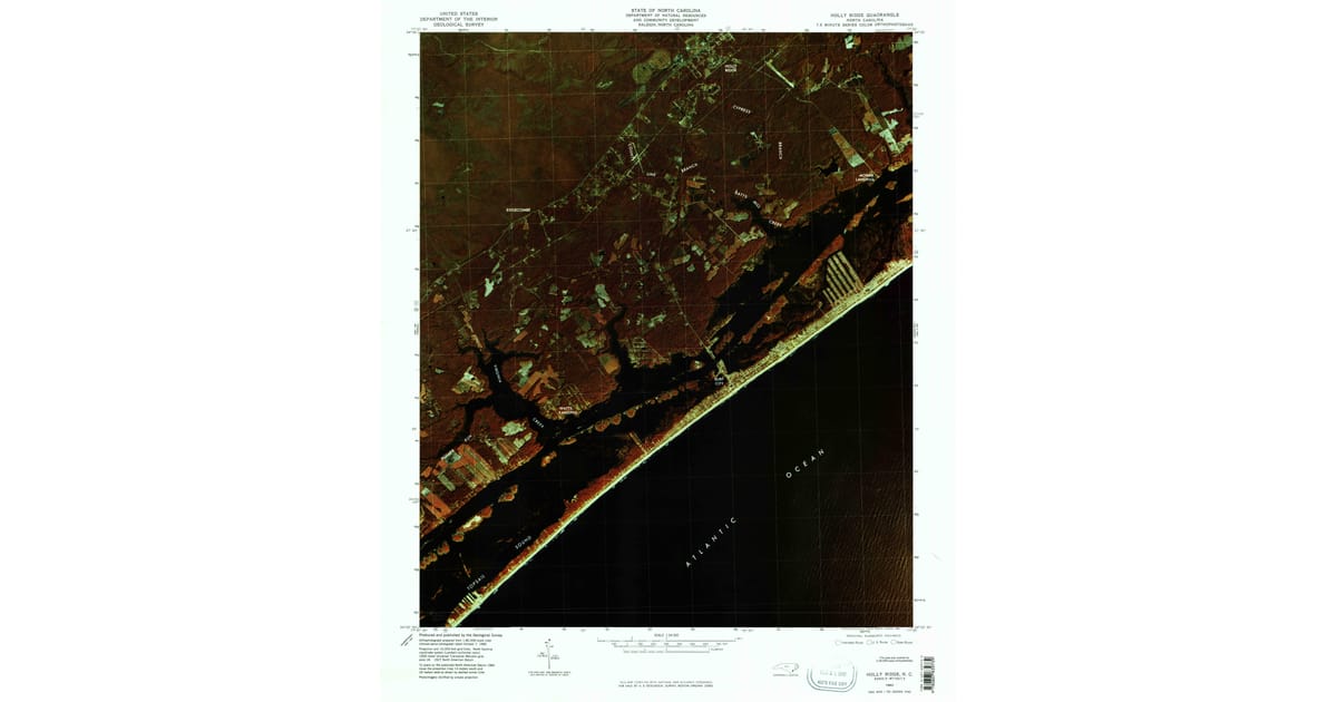 1980s Maps of Surf City, NC | Pastmaps