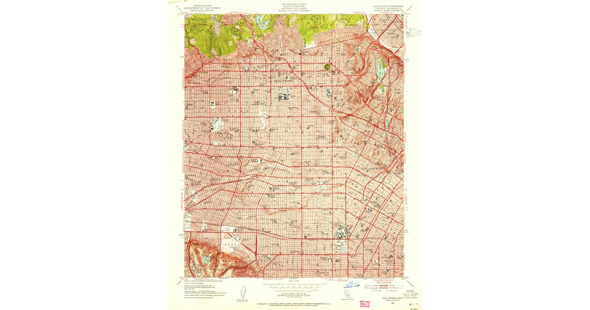 1950s Maps of Downtown, Los Angeles | Pastmaps