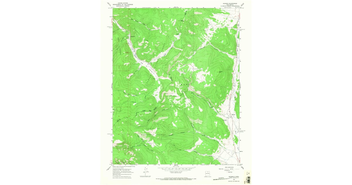 1960s Maps of Holman, NM | Pastmaps