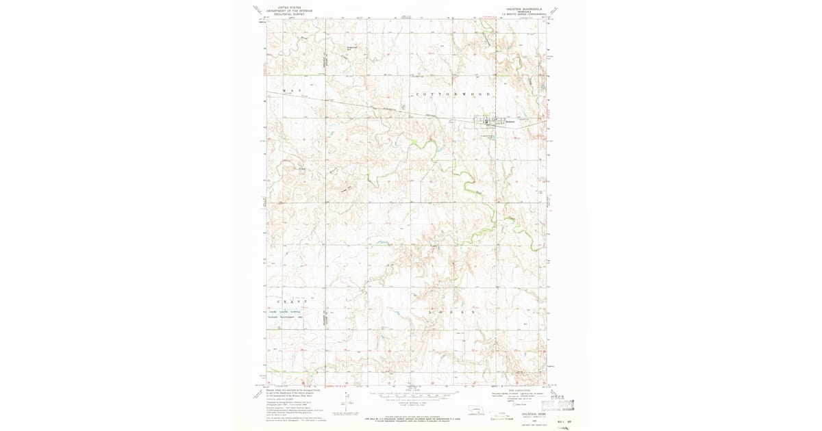 1969 Map of Holstein, NE — High-Res | Pastmaps