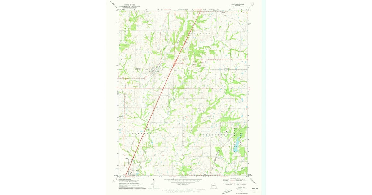 1971 Map of Holt, MO — High-Res | Pastmaps