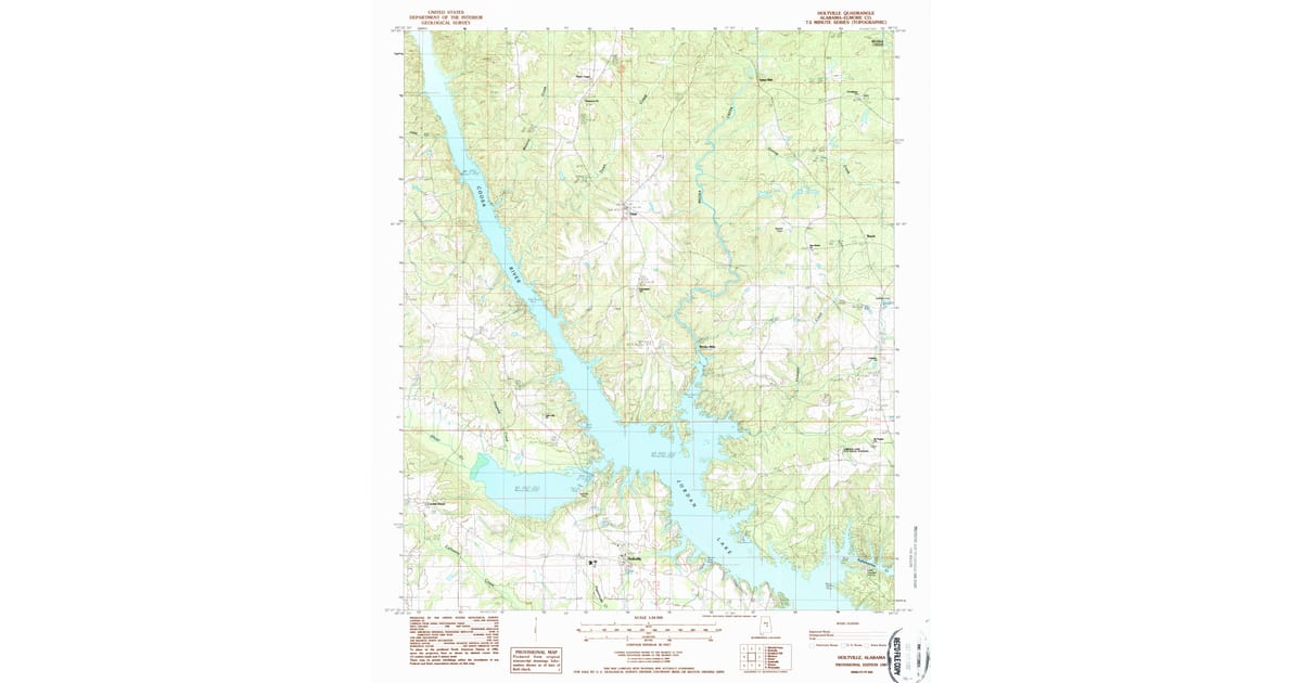 1987 Map of Holtville, AL — High-Res | Pastmaps