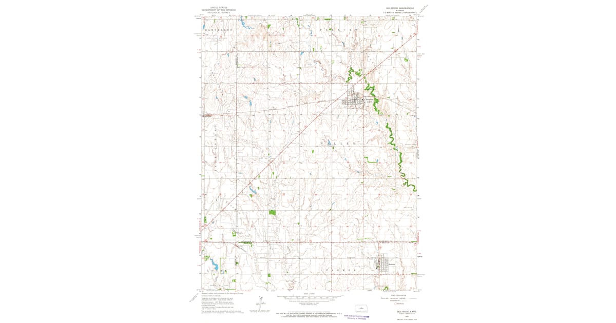 1960s Maps of Rice County, KS | Pastmaps