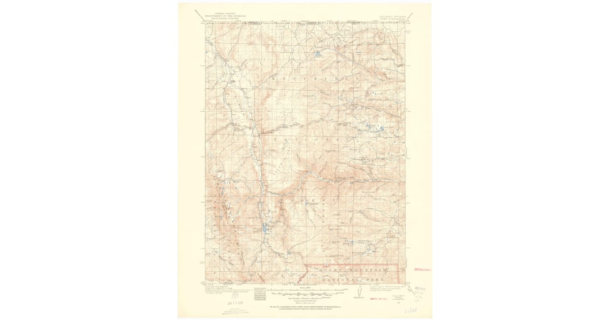 1916 Map of Home, Larimer County, CO — High-Res | Pastmaps