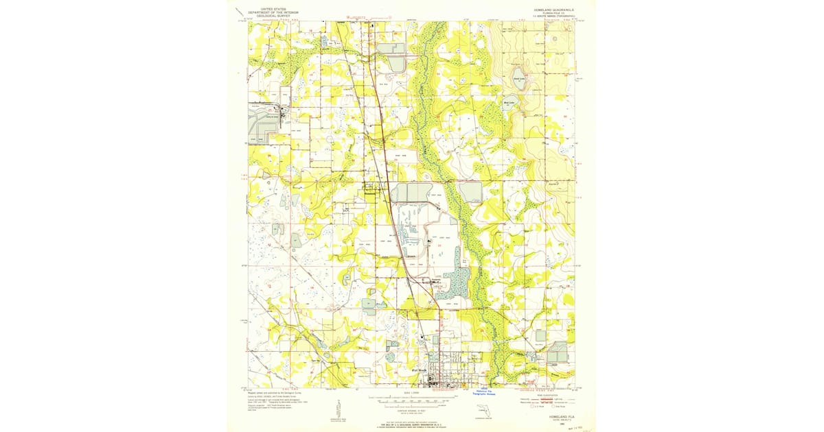 Old Maps of Tiger Bay, FL for Hiking & Exploration | Pastmaps