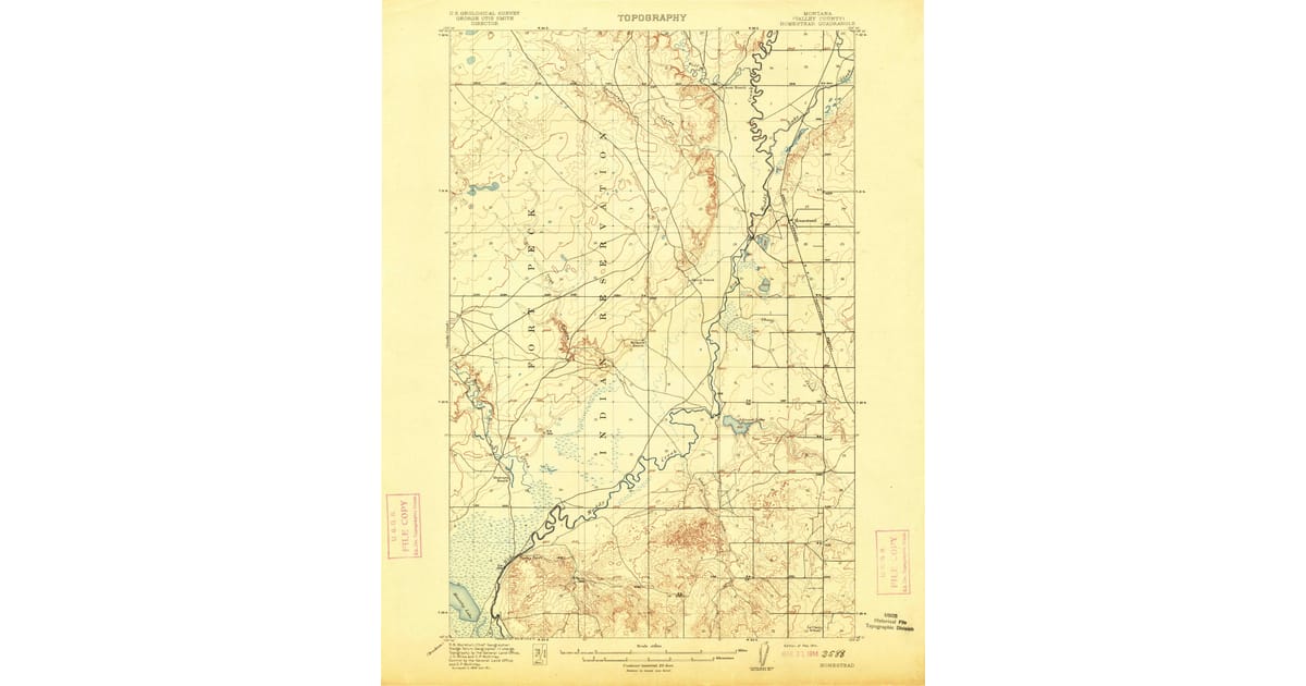 Old Maps of Homestead, MT | Pastmaps