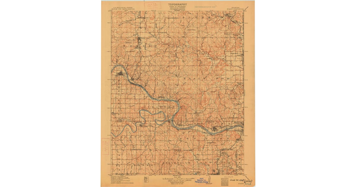 1915 Map of Hominy, OK — High-Res | Pastmaps
