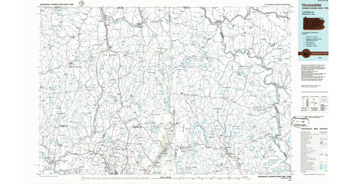 1980s Maps of Greenfield Township, PA | Pastmaps
