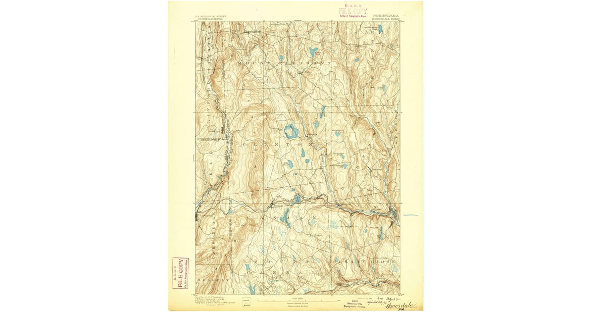 Old Maps of Wayne County, PA | Pastmaps