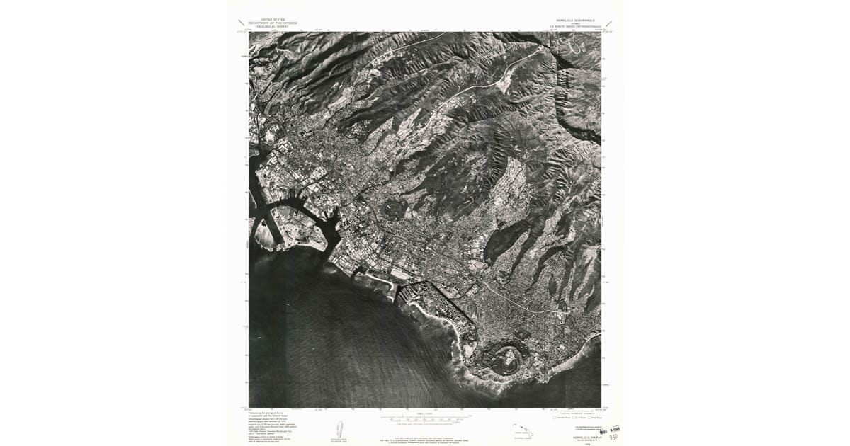 1978 Map of Honolulu, HI — High-Res | Pastmaps