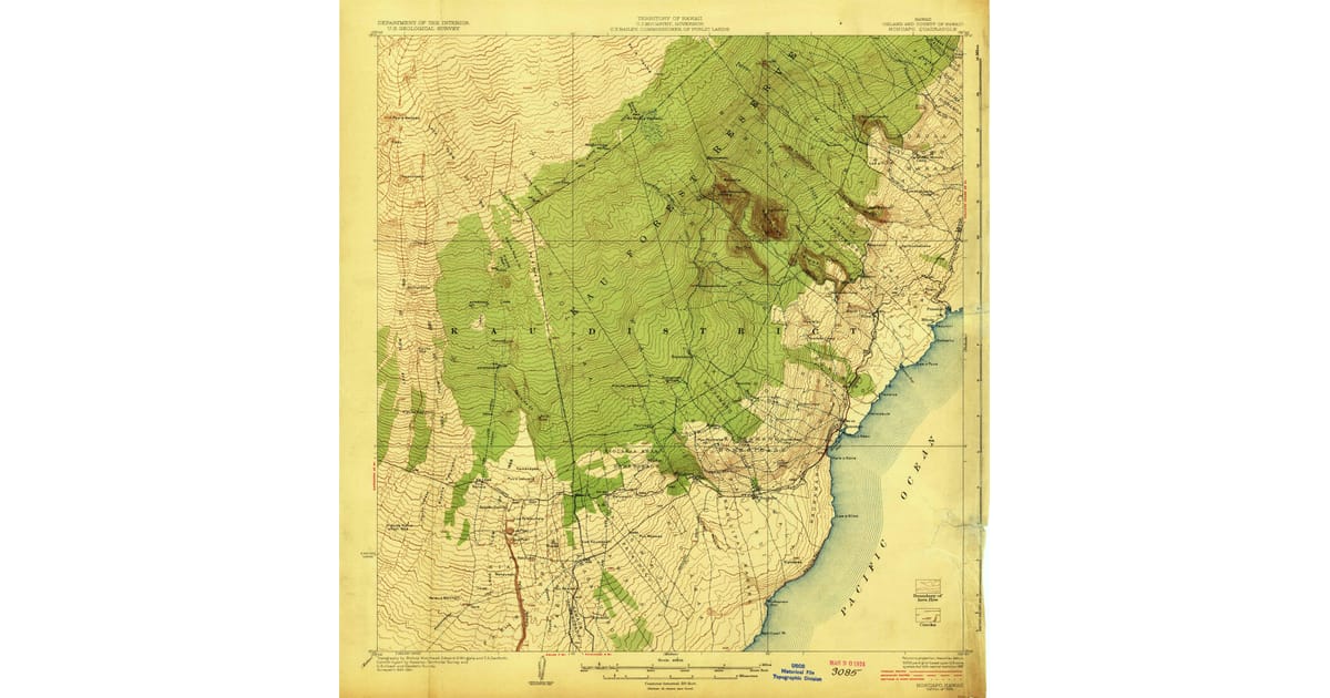 Old Maps of Kama'oa Homesteads, HI | Pastmaps