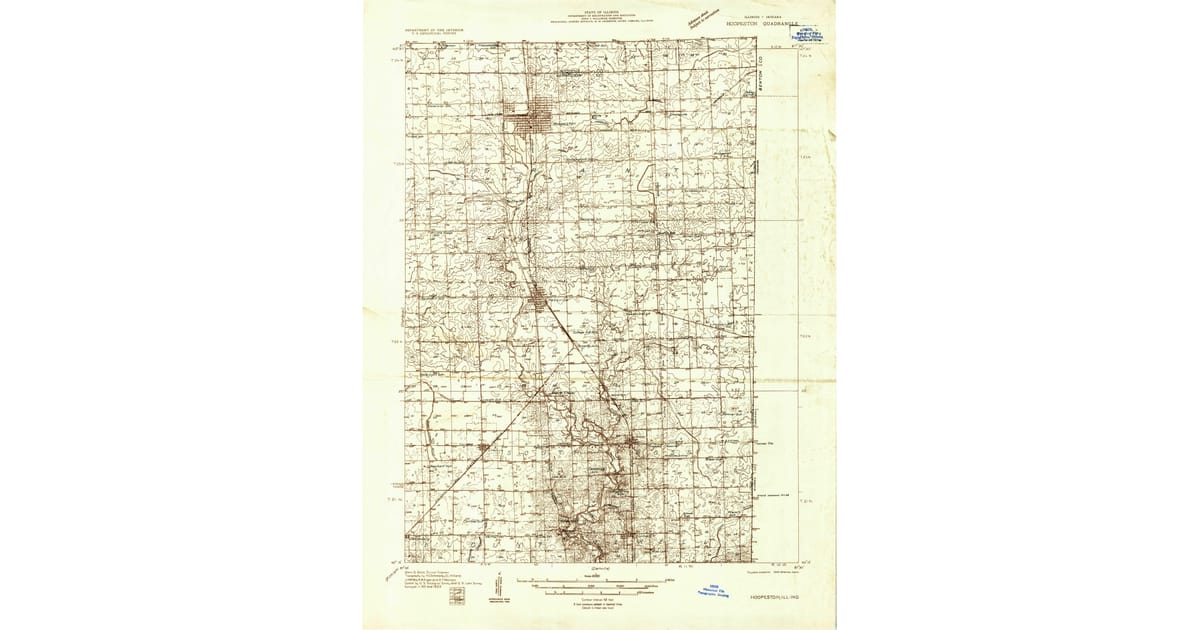 1933 Map of Hoopeston, IL — High-Res | Pastmaps