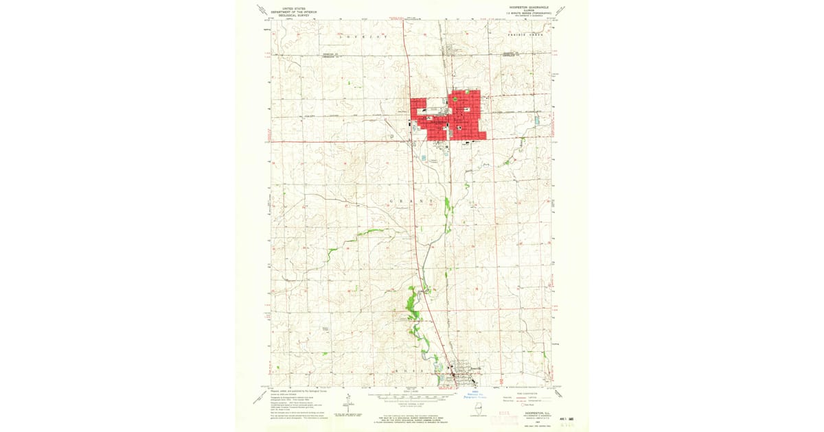 1964 Map of Hoopeston, IL — High-Res | Pastmaps