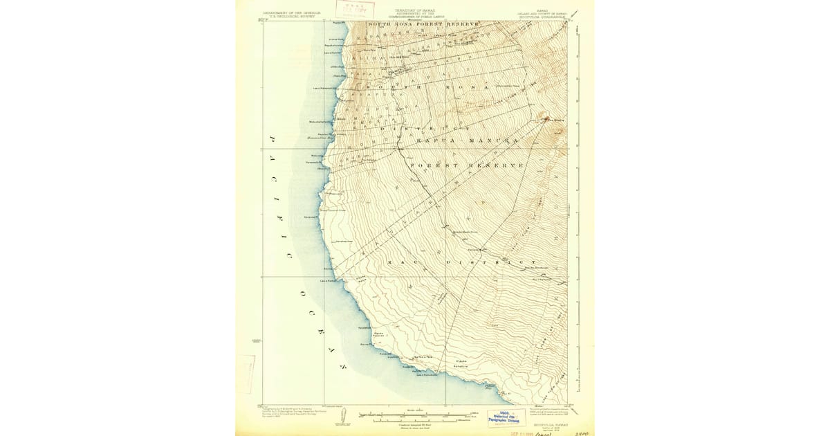 Old Maps of Pāpā, HI for Genealogy | Pastmaps