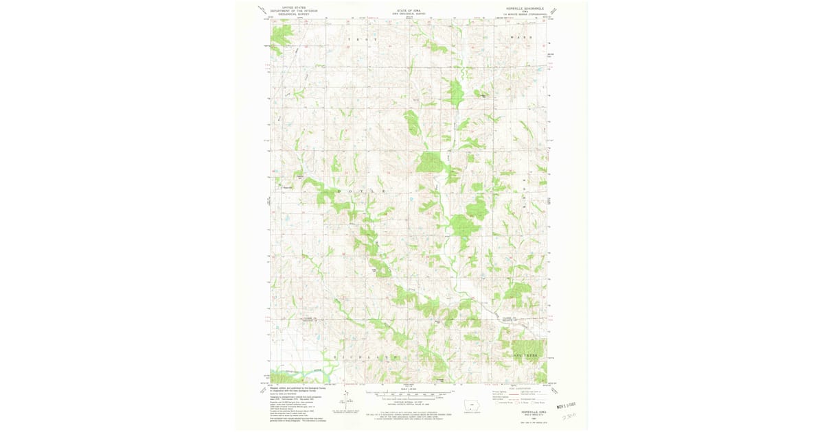 1980s Maps of Clarke County, IA | Pastmaps