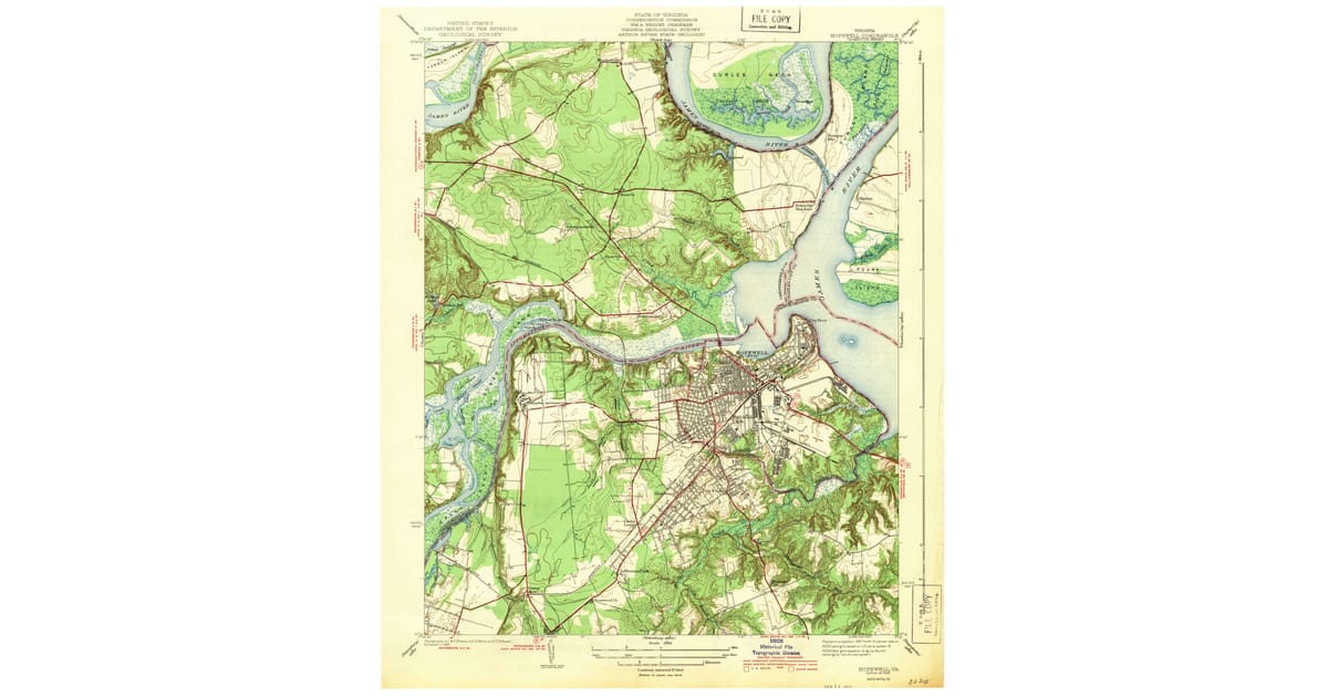 1940s Maps of Irwin Manor, Prince George County | Pastmaps