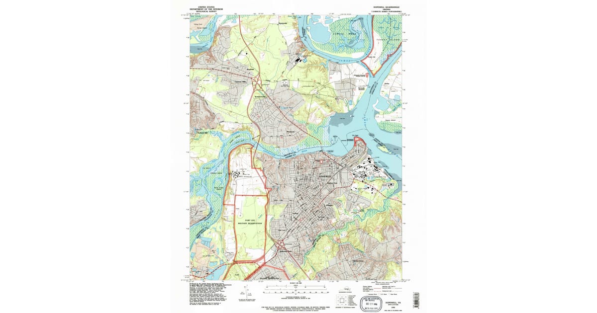 1990s Maps of Chesterfield County, VA | Pastmaps