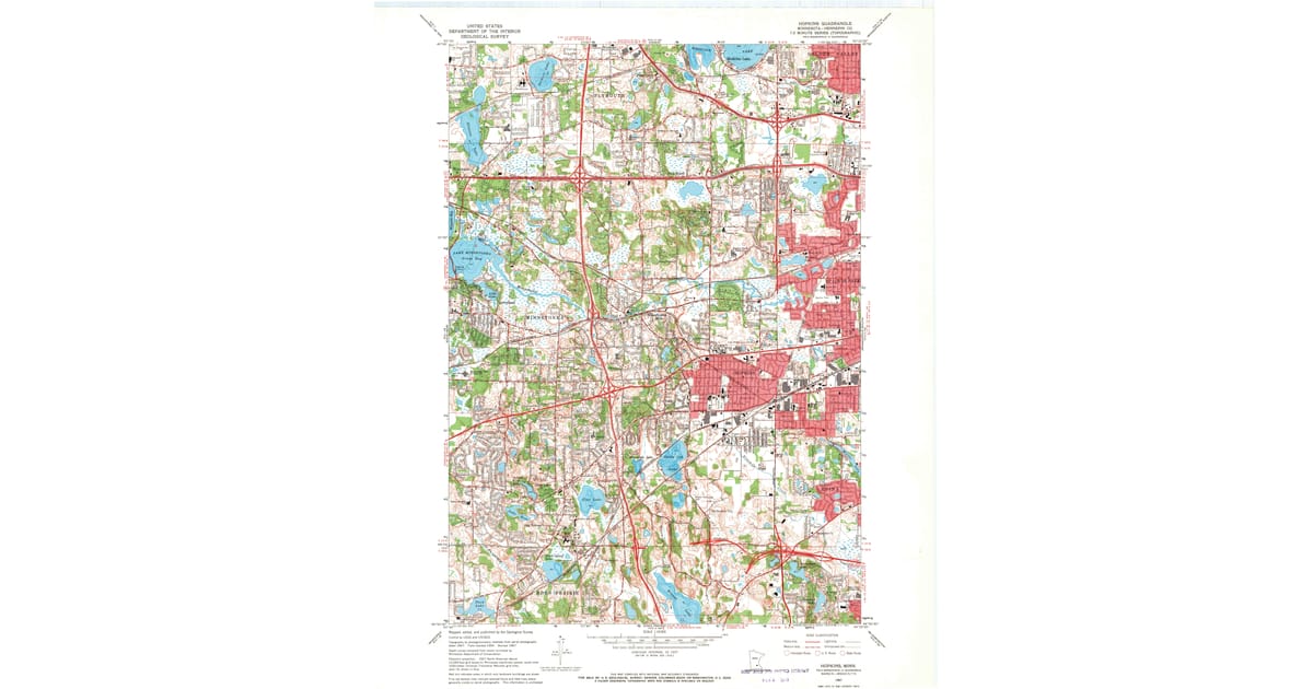 1967 Map of Hopkins, MN — High-Res | Pastmaps
