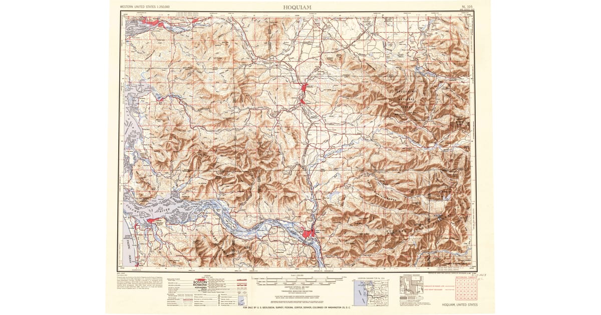 1950s Maps of Lankner, WA | Pastmaps