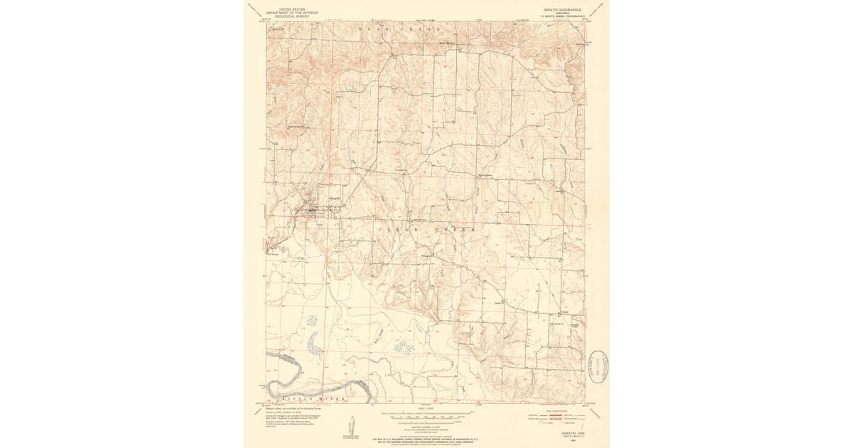 Old Maps of Horatio, AR | Pastmaps