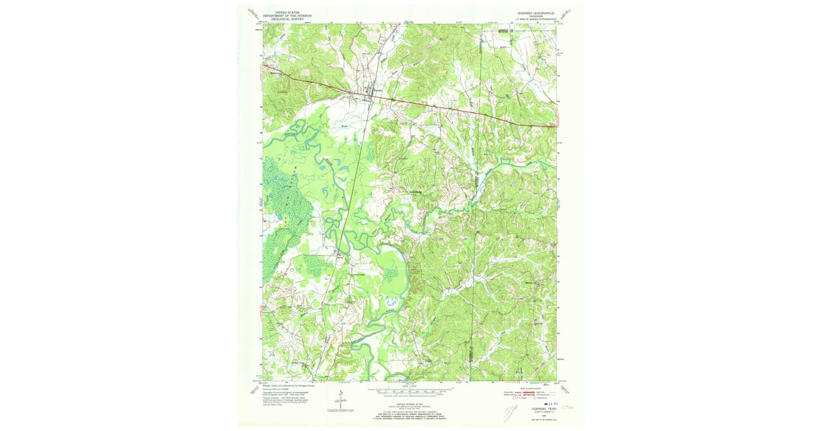 Old Maps of Hornsby, TN | Pastmaps
