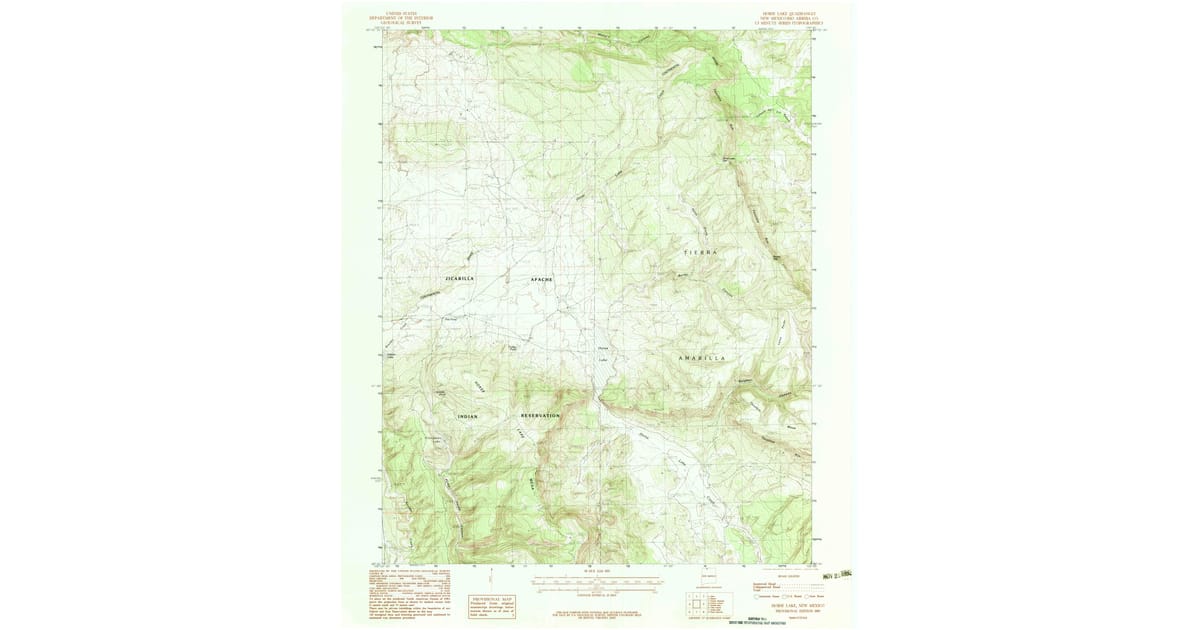 1983 Map of Horse Lake, Rio Arriba County, NM — High-Res | Pastmaps