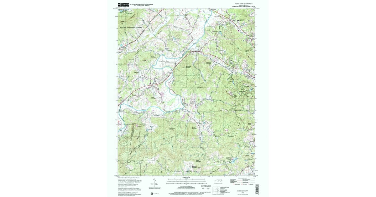 1990s Maps of Indian Cave Park, NC | Pastmaps
