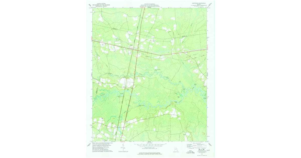 1978 Map of Hortense, GA — High-Res | Pastmaps