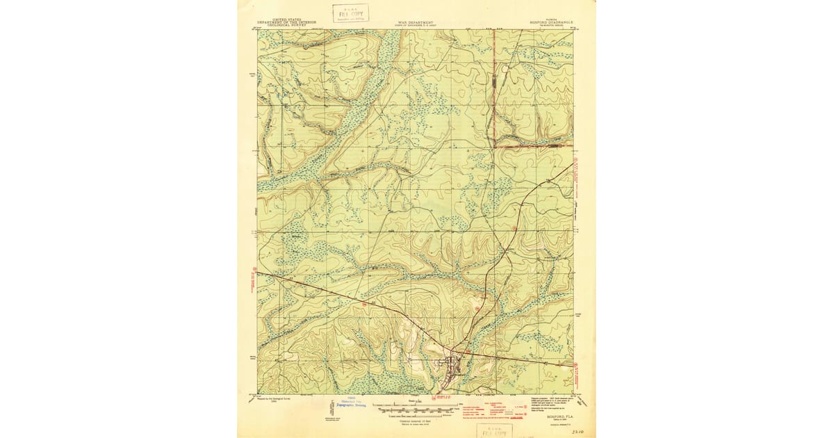 Old Maps of Hosford, FL | Pastmaps