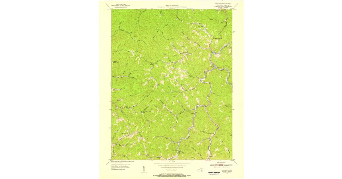 1950s Maps of Asher, KY | Pastmaps
