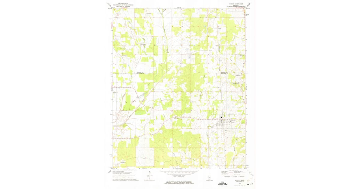 1970s Maps of Chickasaw County, MS | Pastmaps