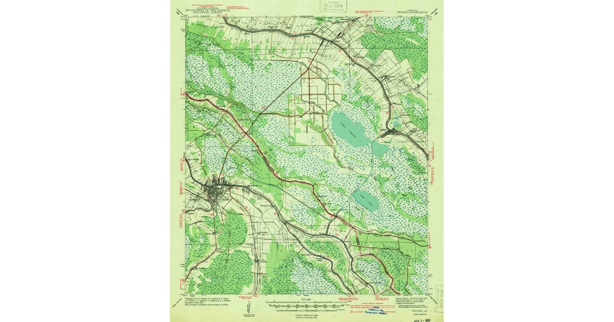 1940s Maps of Clotilda, LA | Pastmaps