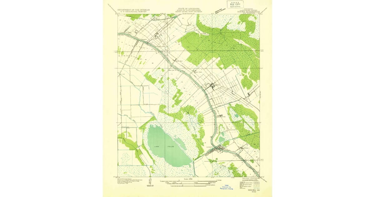 1930s Maps of Clotilda, LA | Pastmaps
