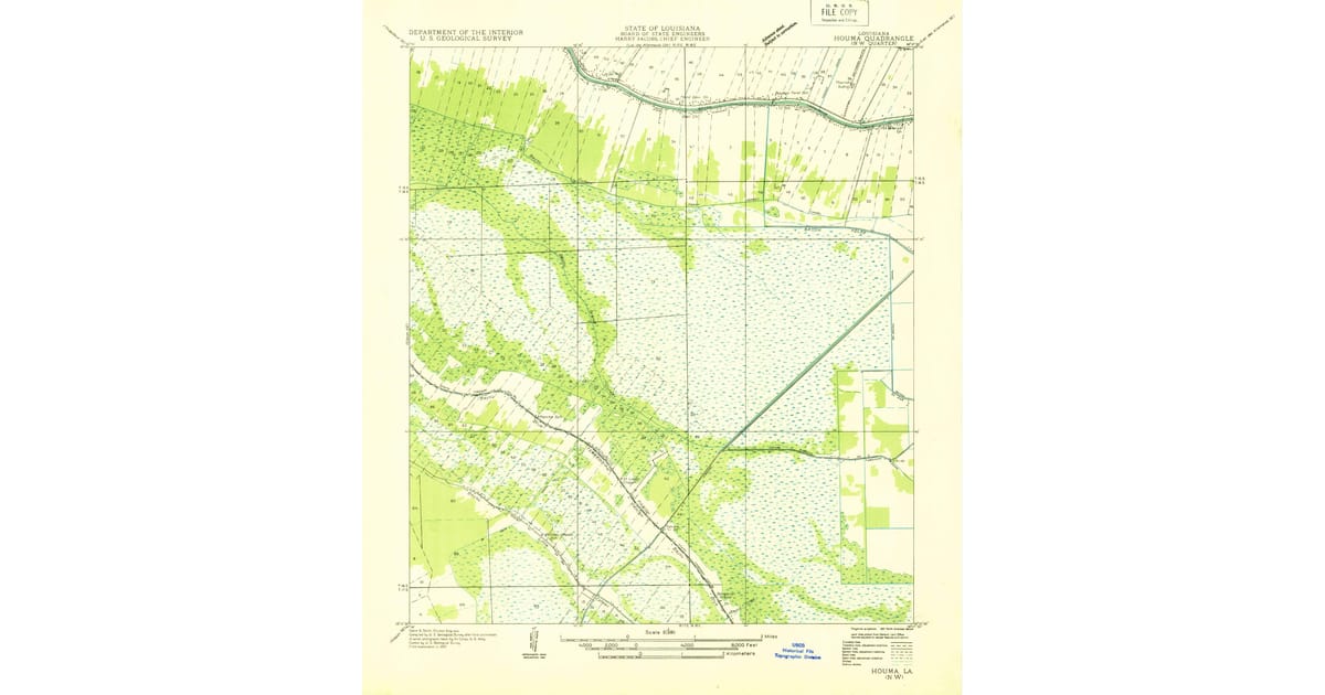 1930s Maps of Broadmoor, Terrebonne Parish | Pastmaps