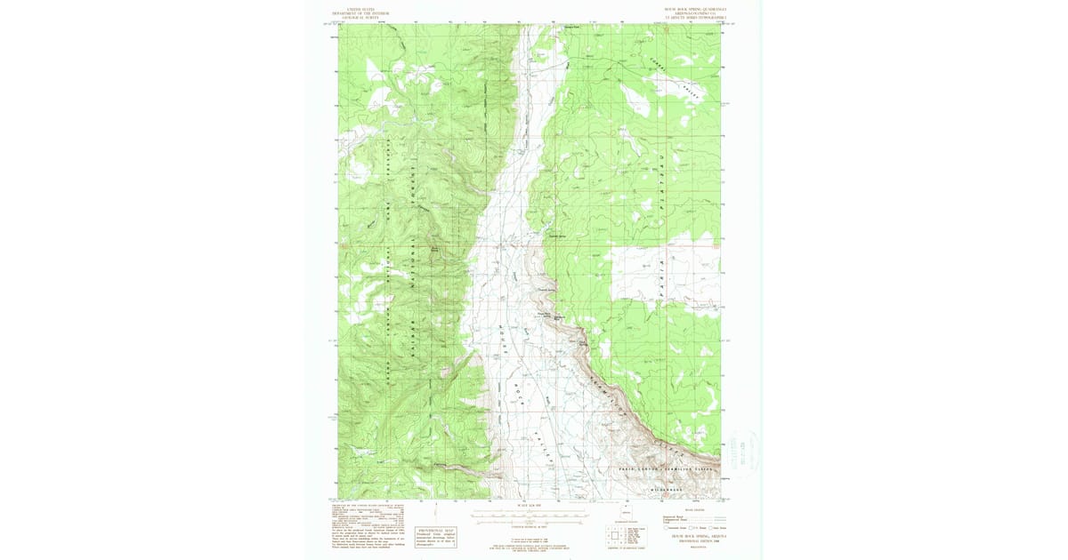 1988 Map of House Rock Spring, Coconino County, AZ — High-Res | Pastmaps