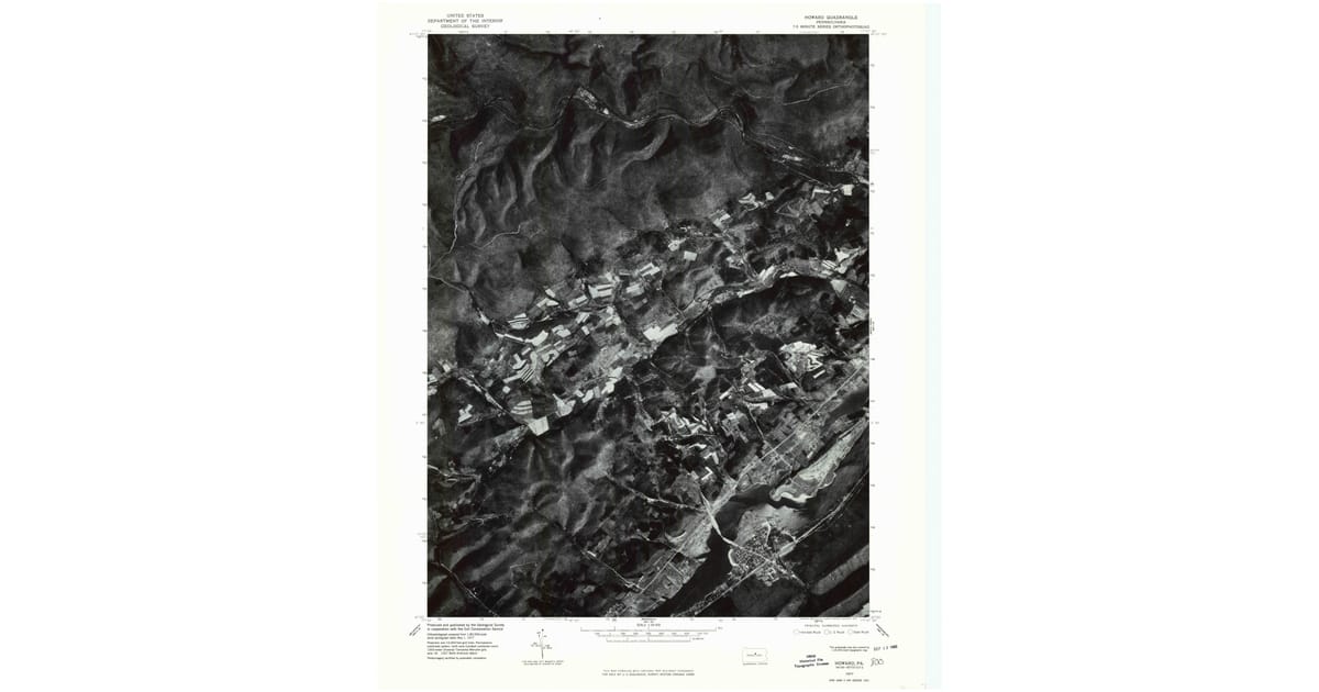 1977 Map of Howard, Centre County, PA — High-Res | Pastmaps