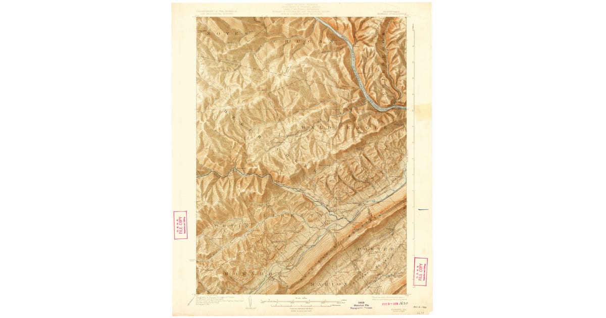 1923 Map of Howard, Clinton County, PA — High-Res | Pastmaps