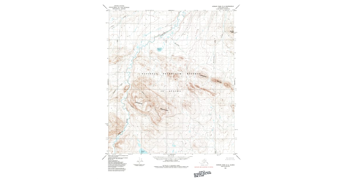 1984 Map of Howard Pass C-2, North Slope Borough, AK — High-Res | Pastmaps
