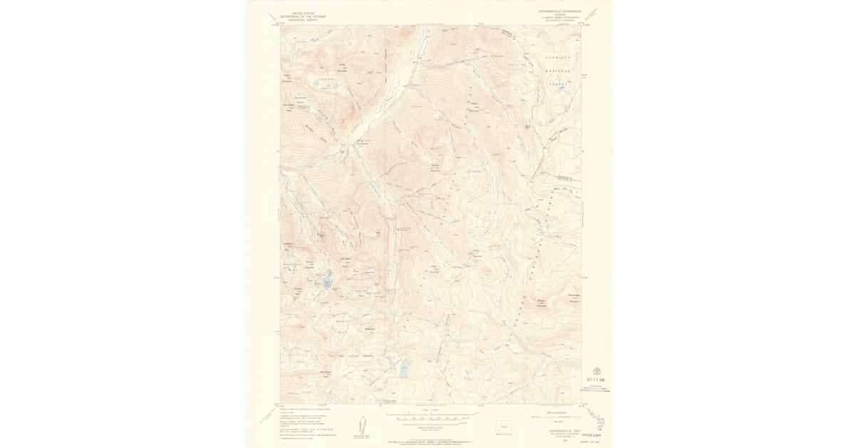 1955 Map of Howardsville, San Juan County, CO — High-Res | Pastmaps
