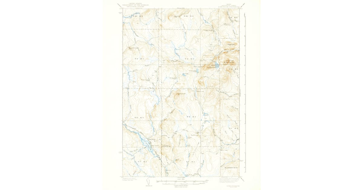 1939 Map of Howe Brook, Aroostook County, ME — High-Res | Pastmaps