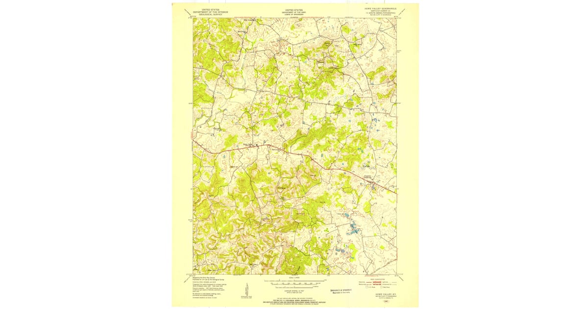 1949 Map of Howe Valley, Hardin County, KY — High-Res | Pastmaps