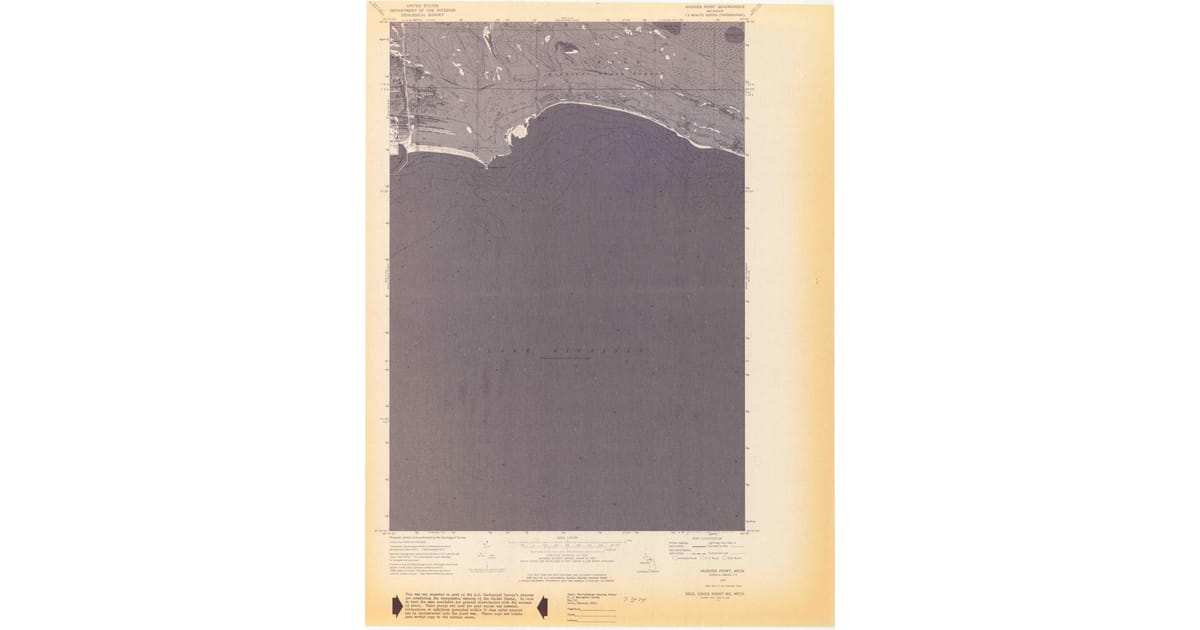 1970s Maps of Mackinac County, MI | Pastmaps