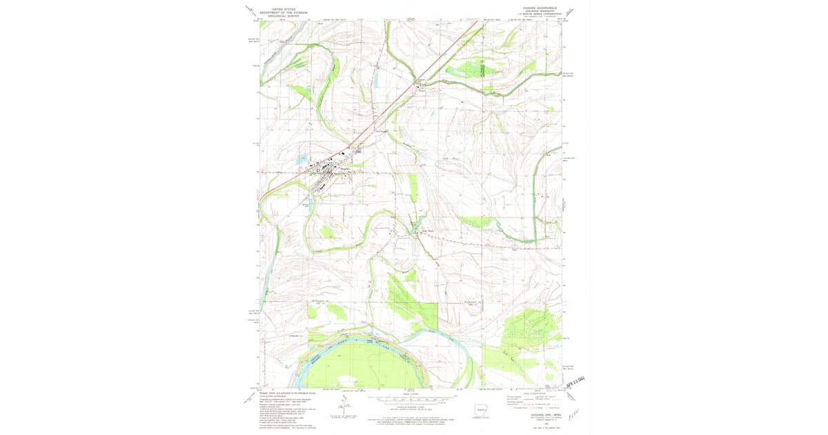 1981 Map of Hughes, AR — High-Res | Pastmaps