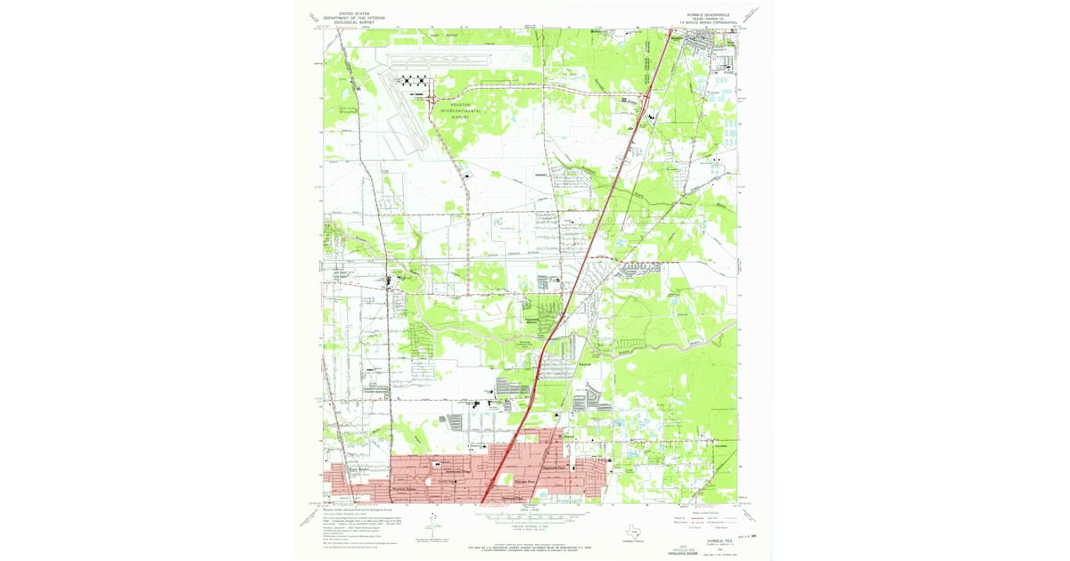 1967 Map of Humble, TX — High-Res | Pastmaps