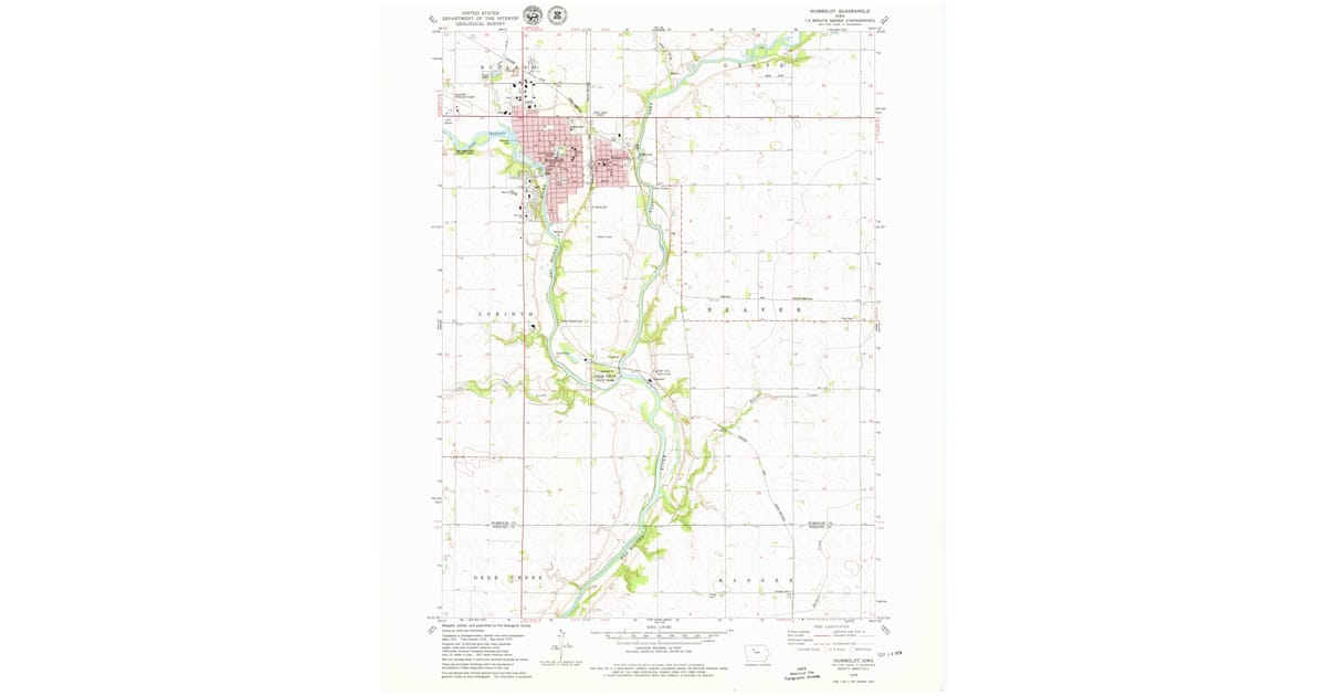 1979 Map of Humboldt, IA — High-Res | Pastmaps