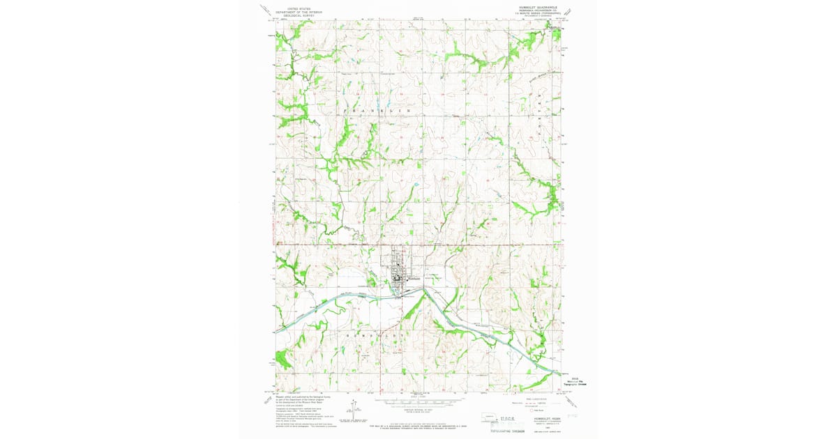 1965 Map of Humboldt, NE — High-Res | Pastmaps