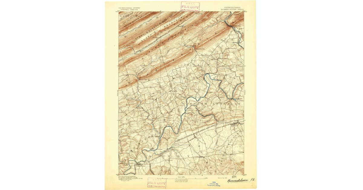 Old Maps of Lower Paxton Township, PA for Metal Detecting | Pastmaps