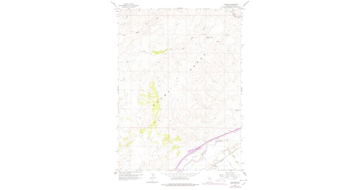 1978 Map of Hunter, Elko County, NV — High-Res | Pastmaps